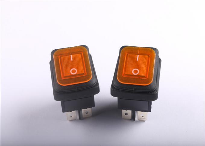 Small Compact Waterproof Led Rocker Switch , Custom Rocker Switches CE ...